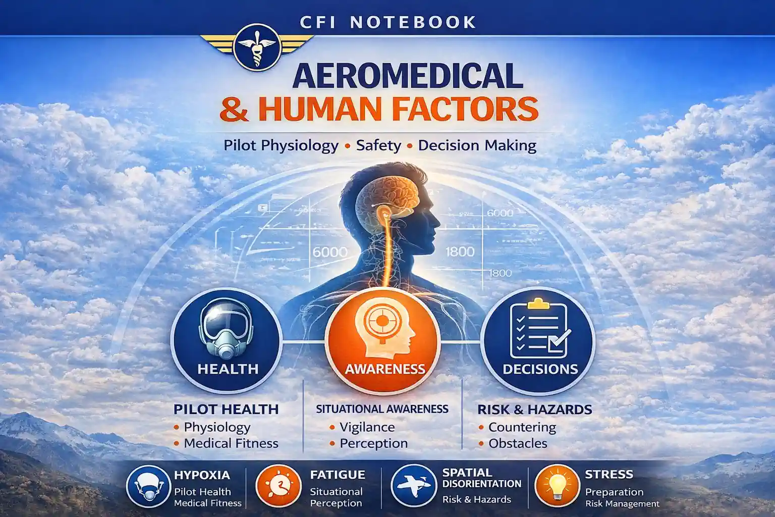 Spatial Disorientation & Illusions In Flight - CFI Notebook